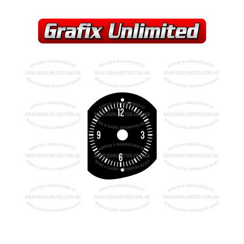 Dash Gauge Decal, HT HG Brougham Clock | Grafix Unlimited