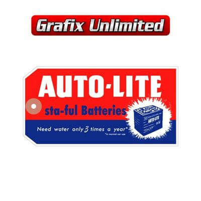 Tag, Autolite Battery | Grafix Unlimited